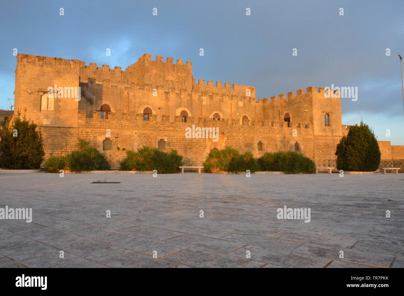 Castle of Partanna, Sicily Stock Photo - Alamy