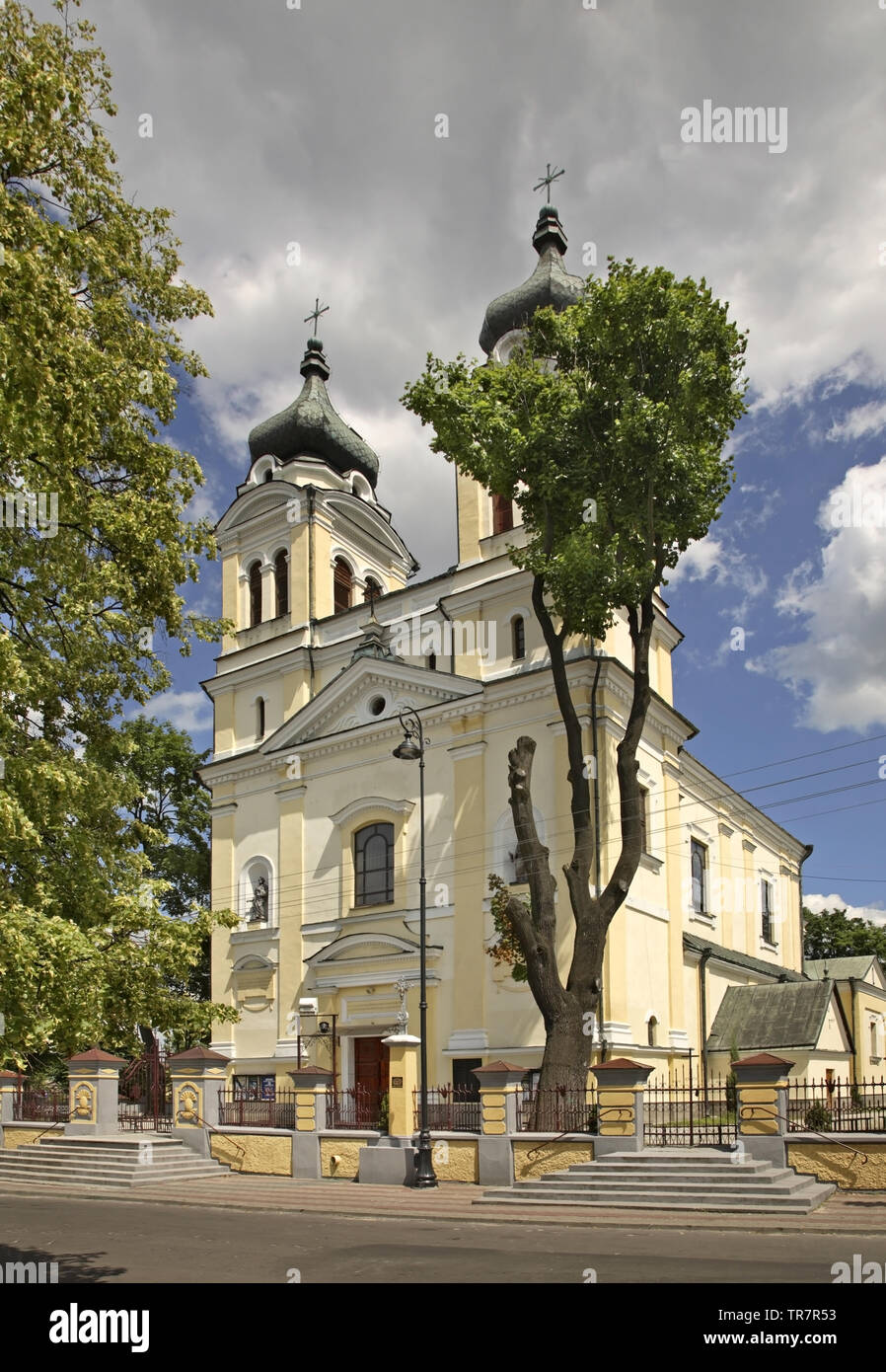 Church of the Assumption of the Virgin Mary in Bilgoraj. Poland Stock ...