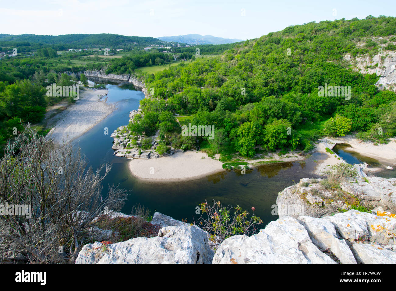 The Ardeche river near Chauzon and Ruoms in France Stock Photo - Alamy