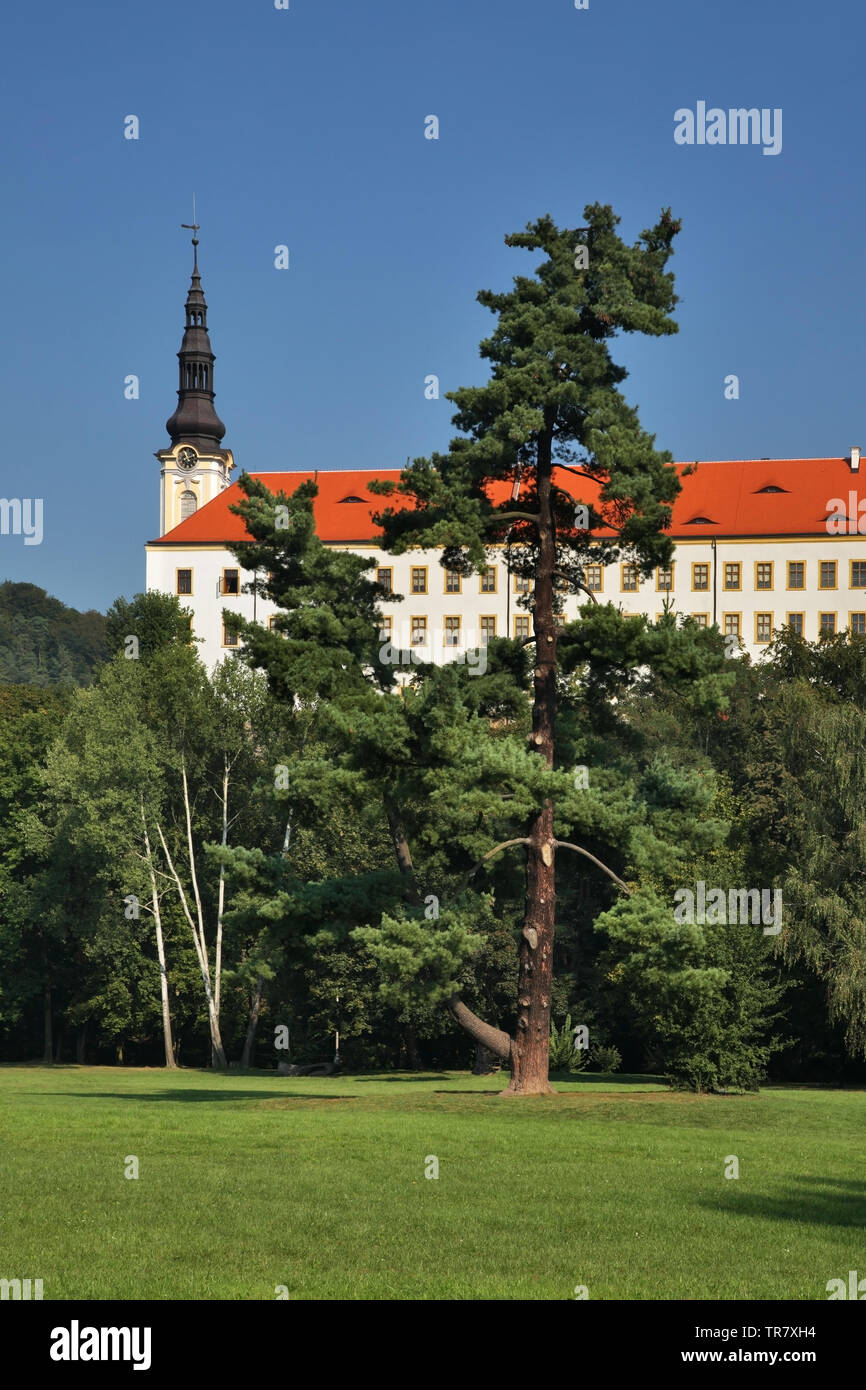 Decin Castle. Czech Republic Stock Photo - Alamy