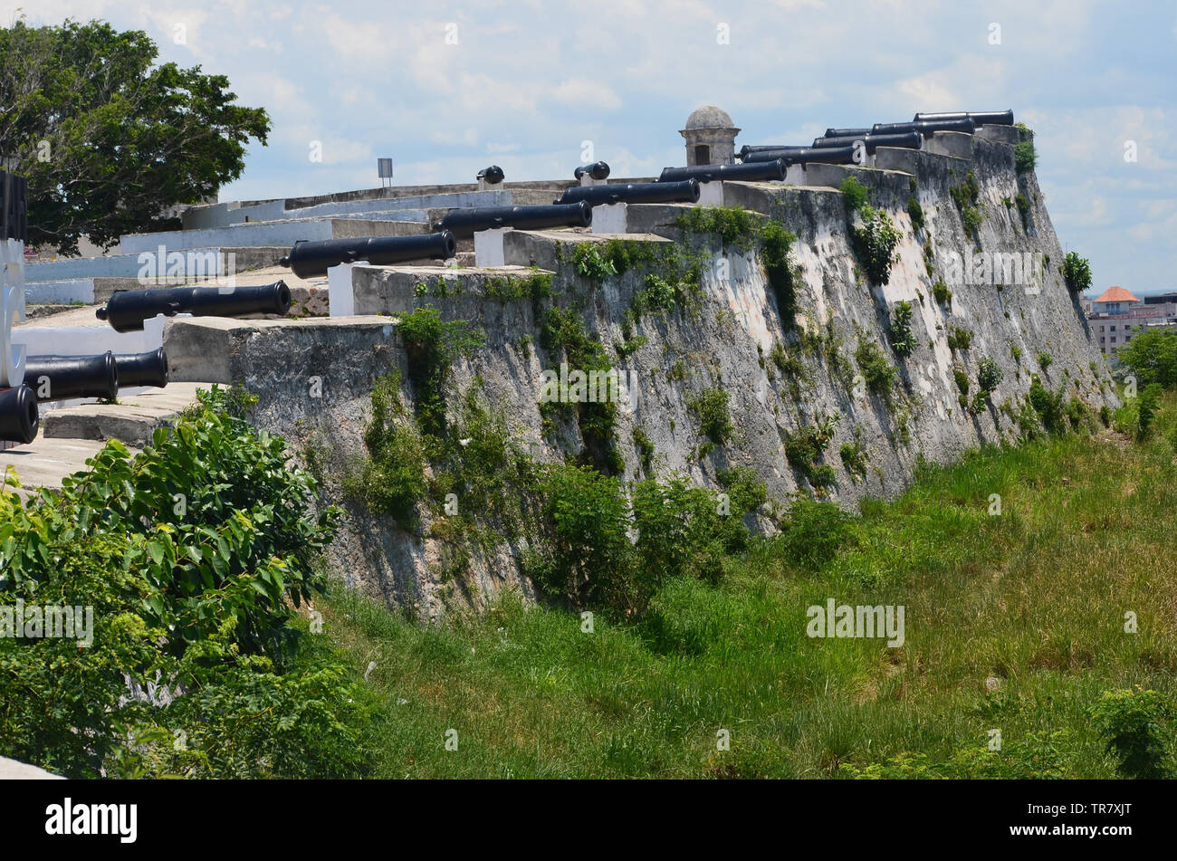 Morro Fortress in Havana Bay, an example of Spanish colonial defensive ...