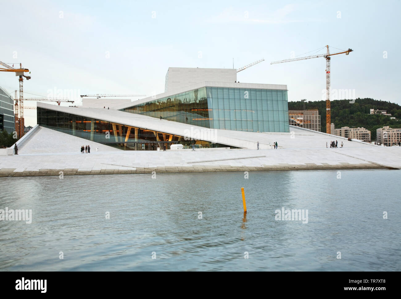 Glass facade opera house in oslo hi-res stock photography and images ...