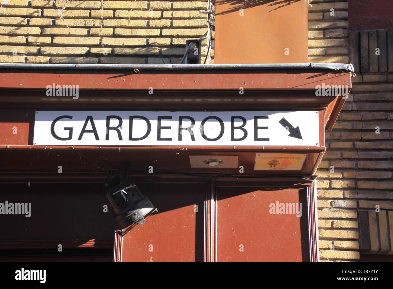 Wardrobe sign hi-res stock photography and images - Alamy