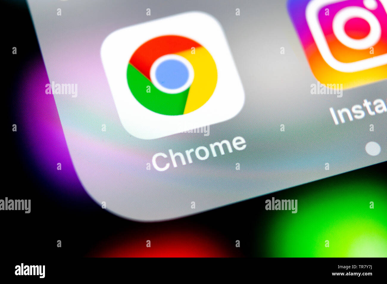 Sankt-Petersburg, Russia, August 10, 2018: Google Chrome application ...