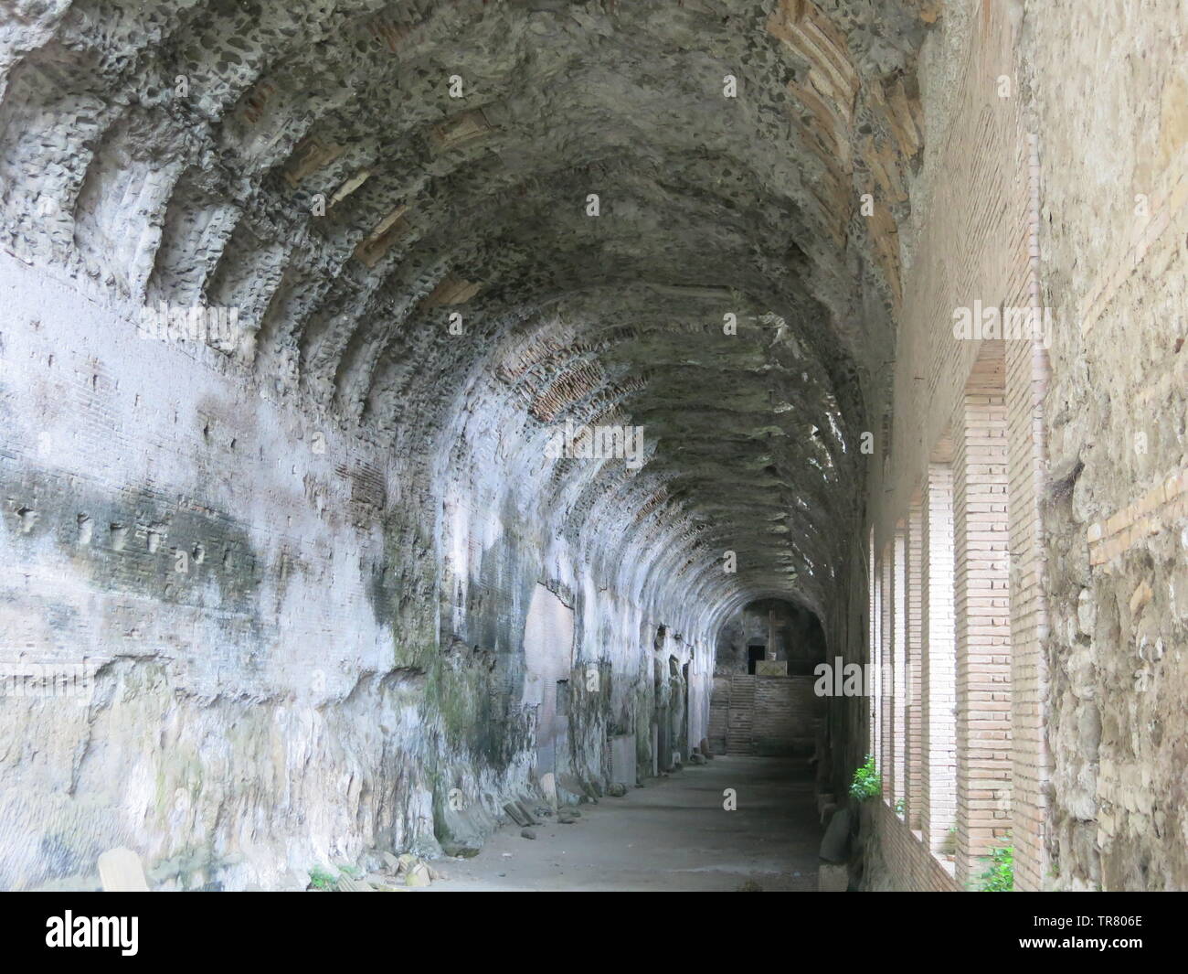 View of some of the Roman ruins and tunnels from the time of Emperor ...