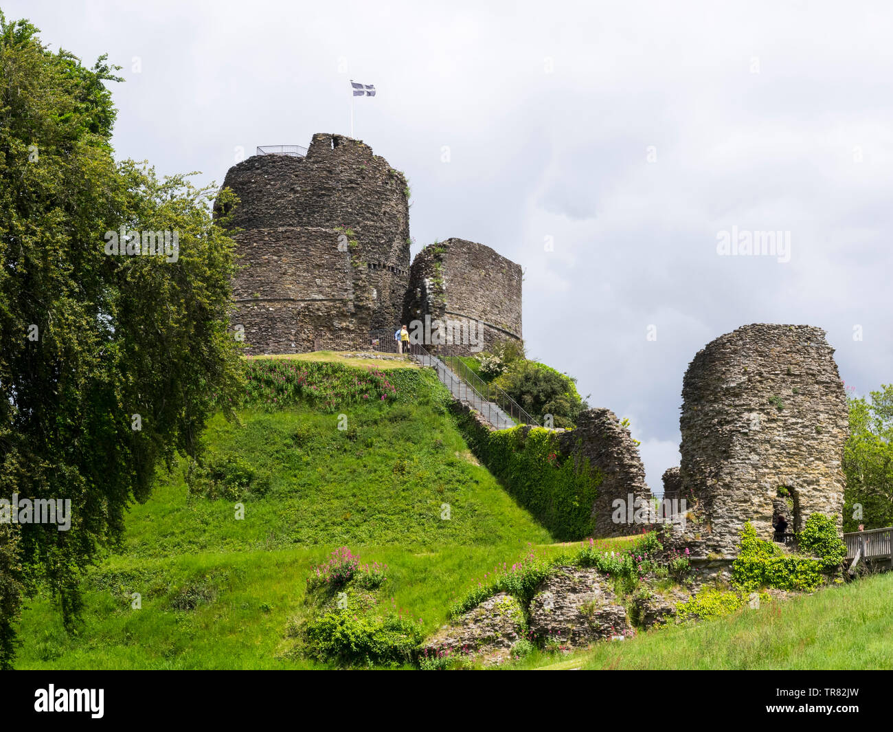 Launceston Castle, Cornwall, UK Stock Photo - Alamy