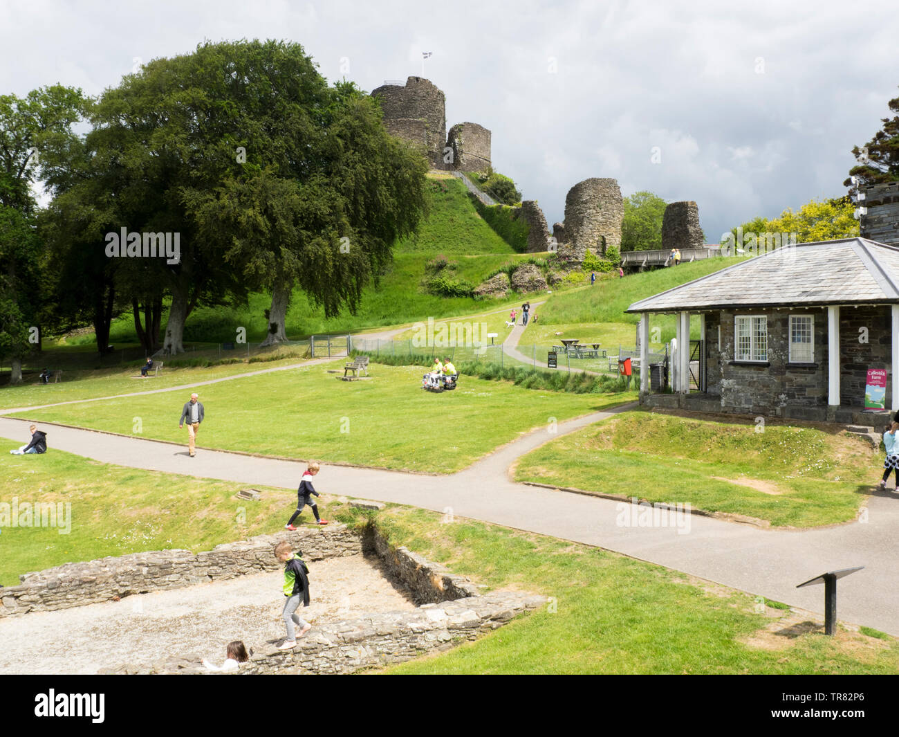 Launceston Castle, Cornwall, UK Stock Photo - Alamy
