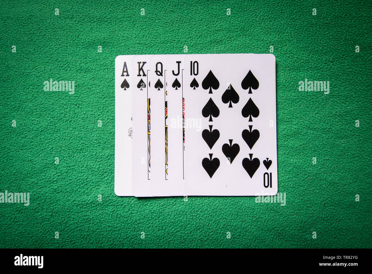 Royal Straight flush Stock Photo - Alamy