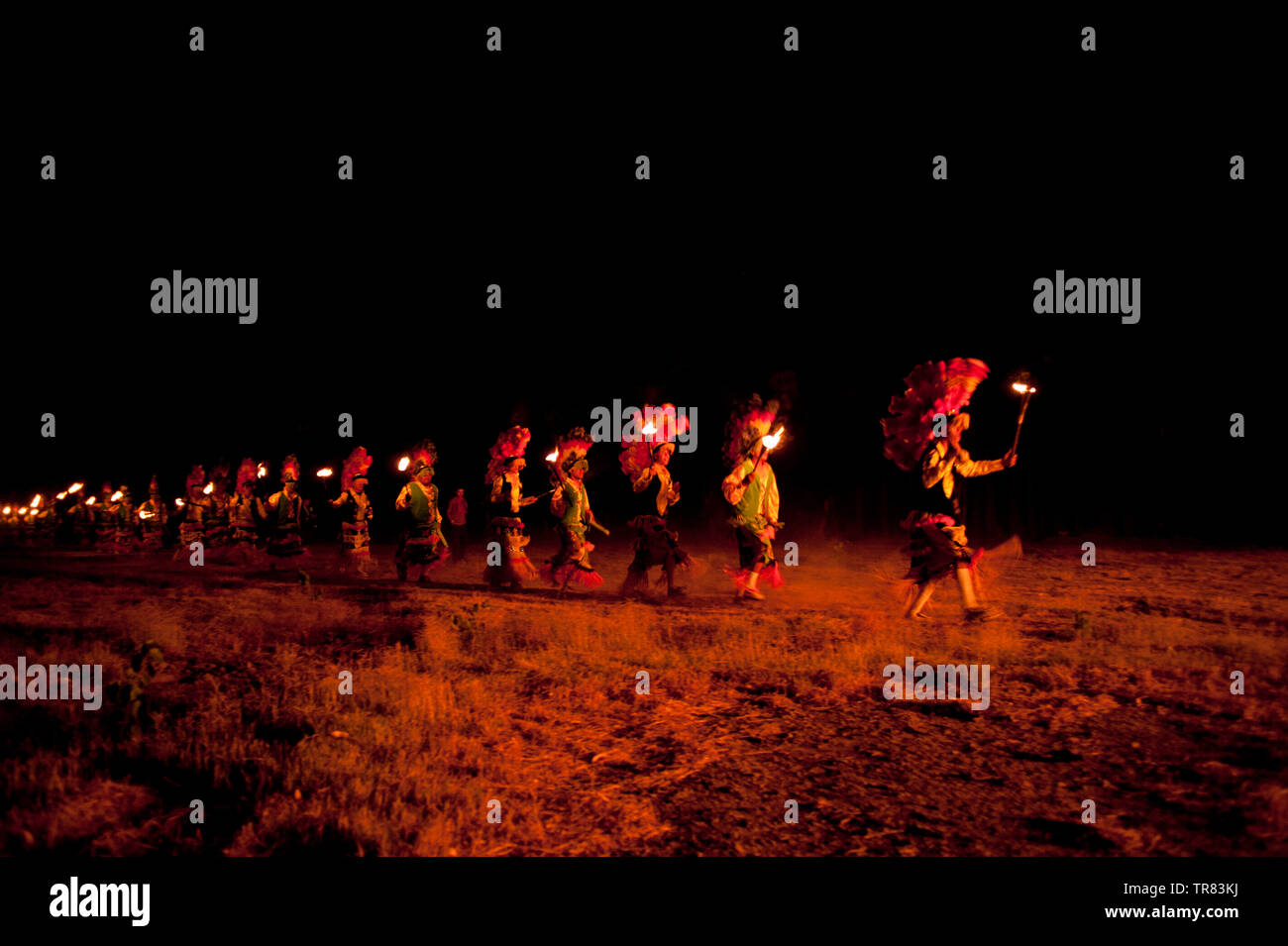 The Mitote tribal dance of the Matachines. Casa Madero vineard in ...