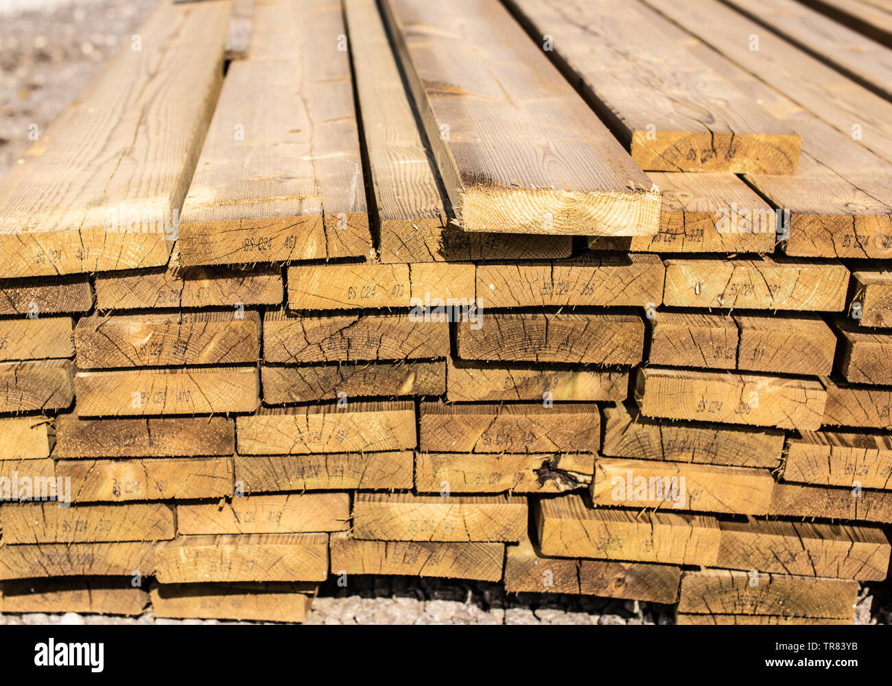 A stack of planks Stock Photo - Alamy