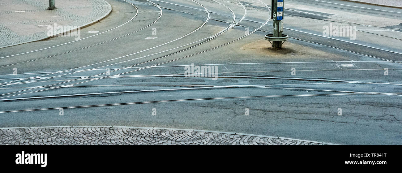 Tramway switch hi-res stock photography and images - Alamy