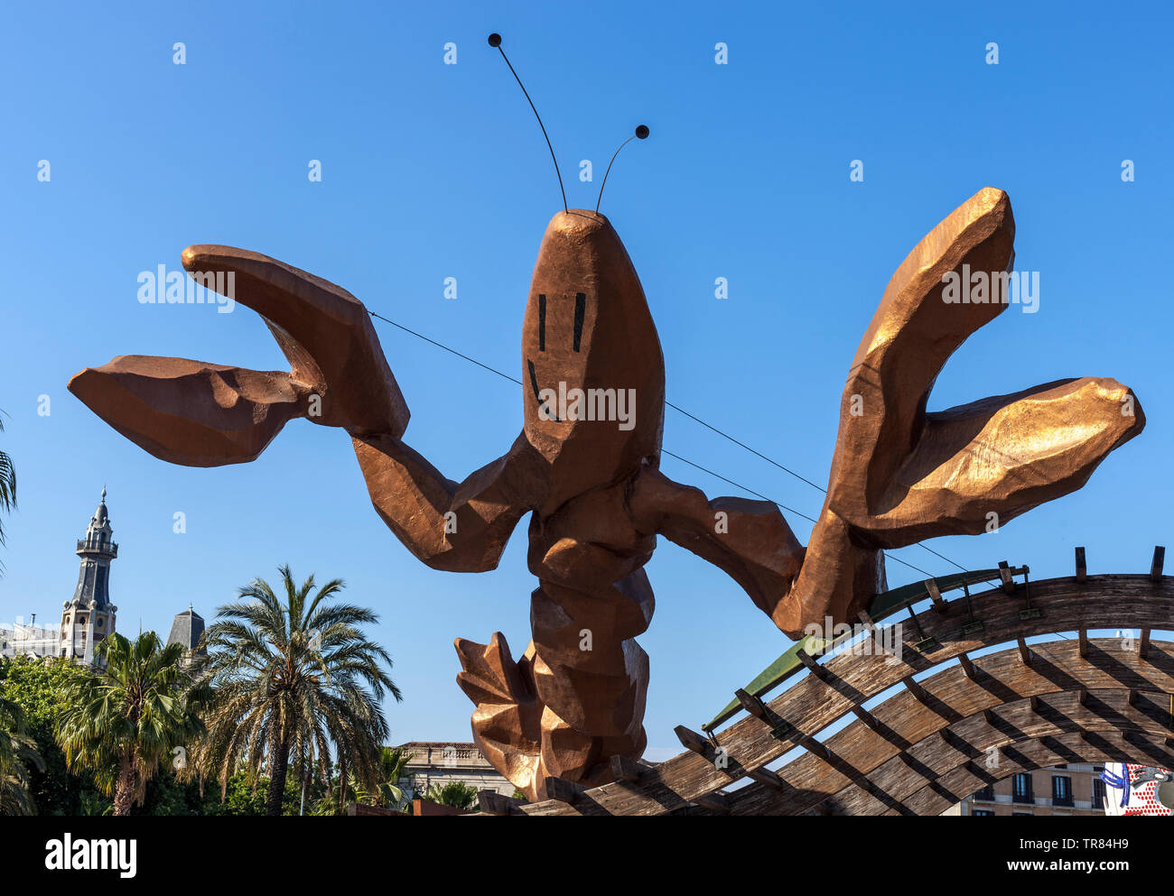 Lobster sculpture barcelona spain hi-res stock photography and images ...