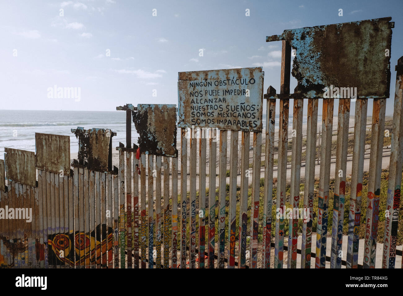 Border wall at Tijuanaa Stock Photo - Alamy