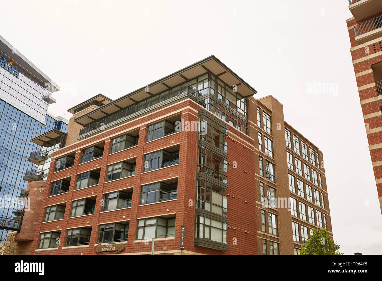 Commons Park square in the Riverfront Park neighborhood of Denver ...