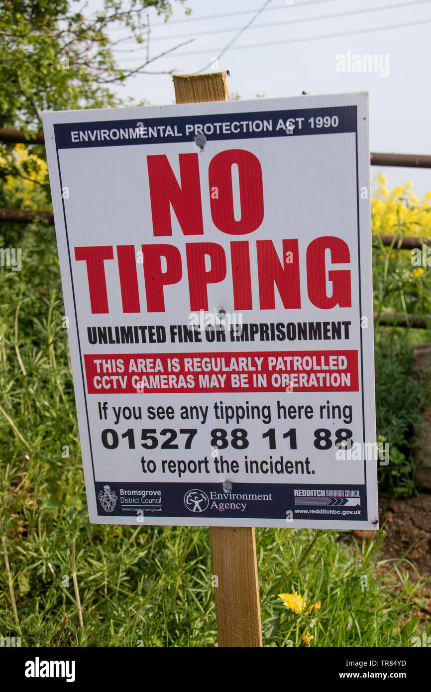 No tipping sign hi-res stock photography and images - Alamy