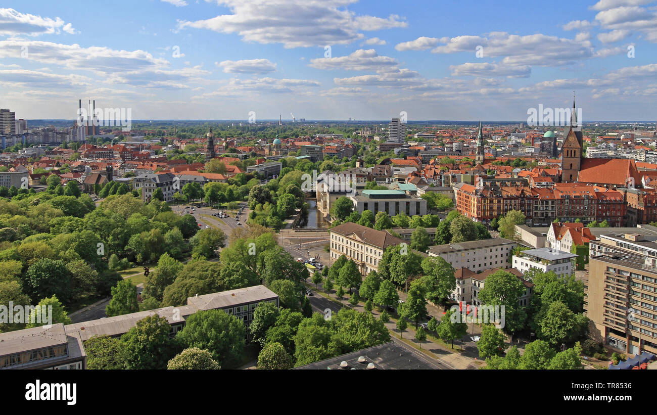 Hanover Germany Aerial Cityscape From New City Hall Stock Photo - Alamy