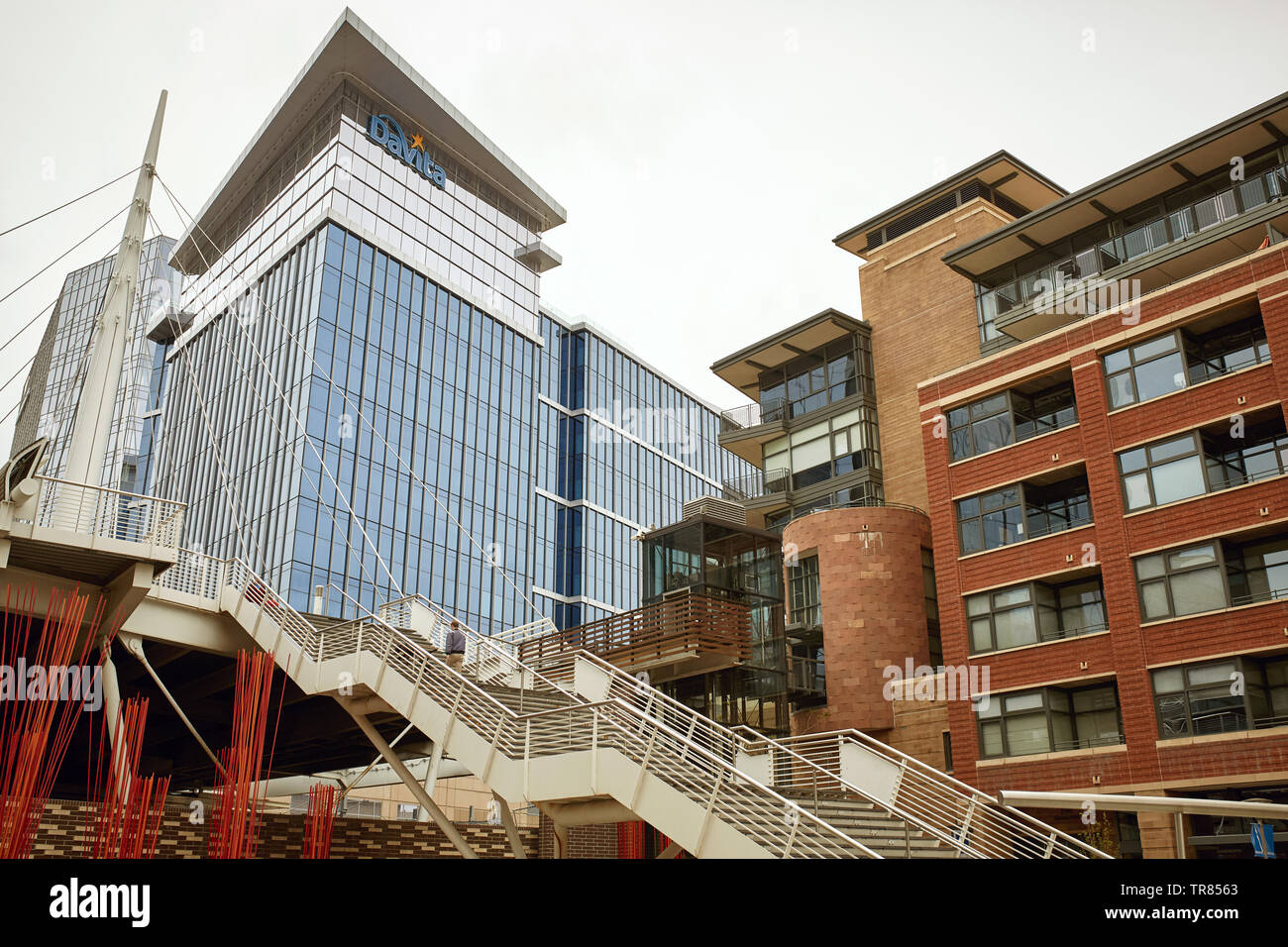 Millennium Bridge structure in the Riverfront Park neighborhood of ...