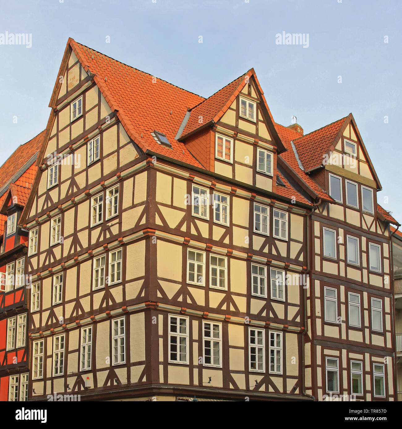 Traditional timber framing house in hanover germany hi-res stock ...