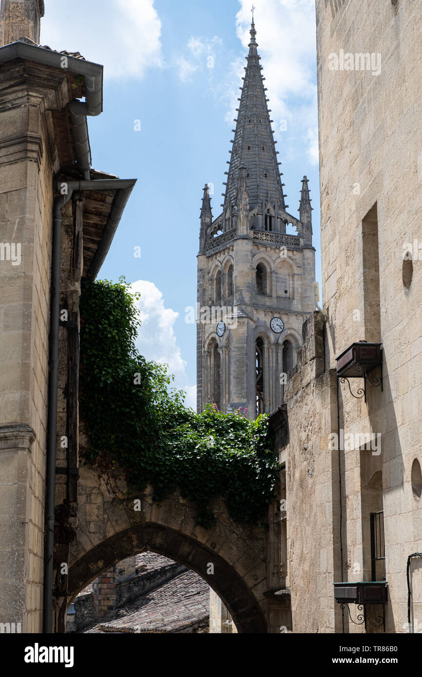 Monolithic Church Of Saint Emilion High Resolution Stock Photography ...