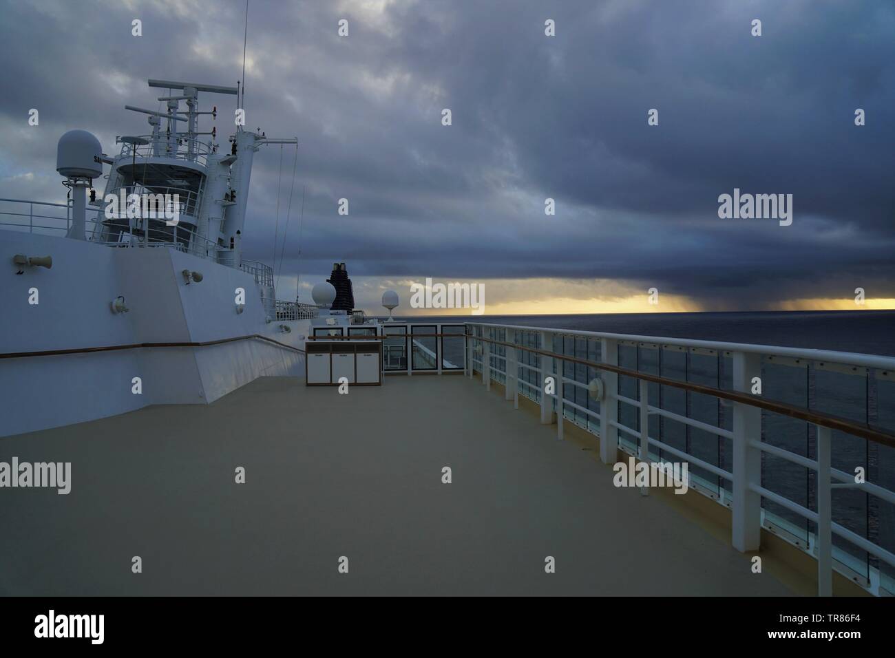 An ocean storm near the port of Hilo Hawaii Stock Photo - Alamy