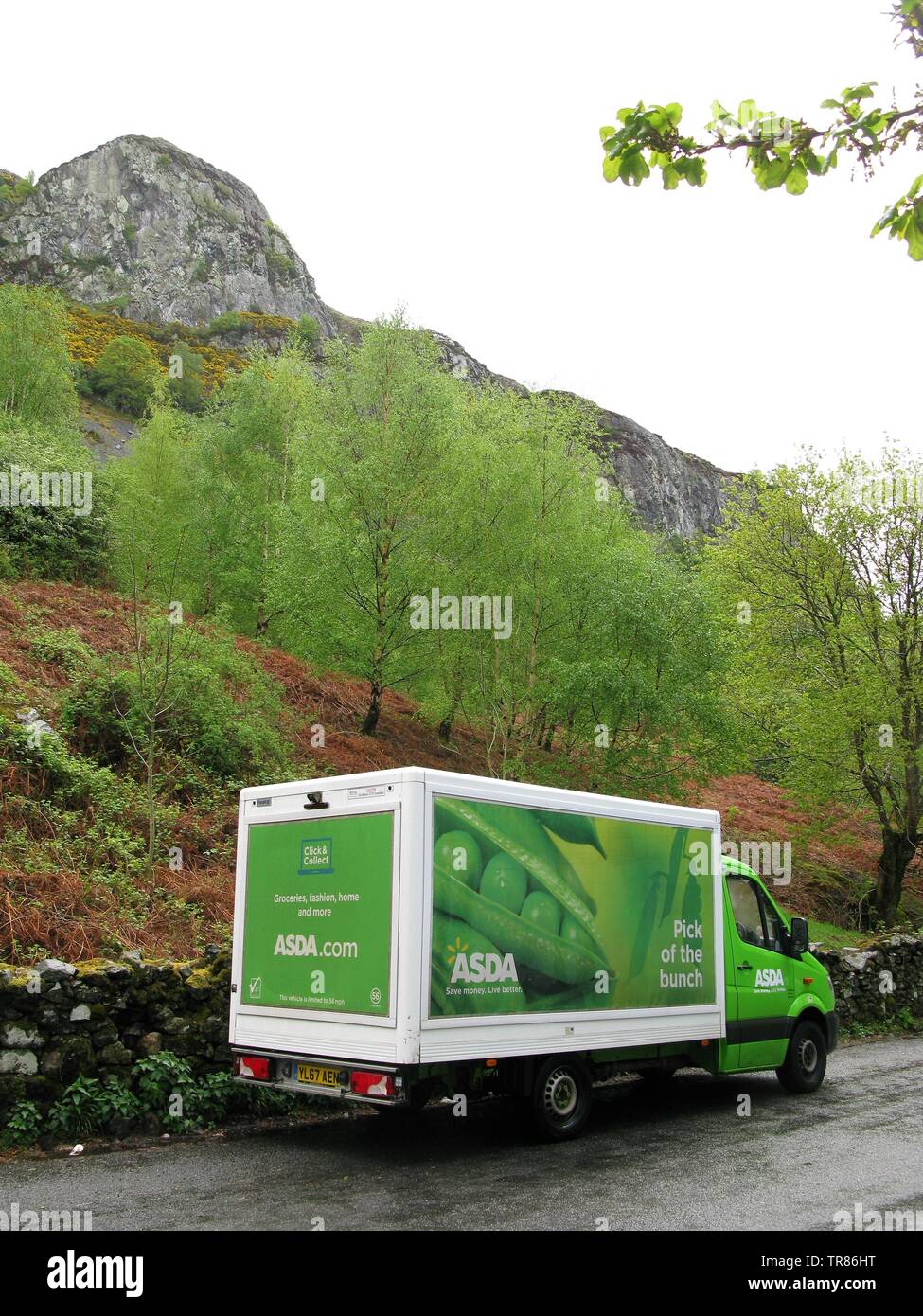 Asda home delivery van hi-res stock photography and images - Alamy