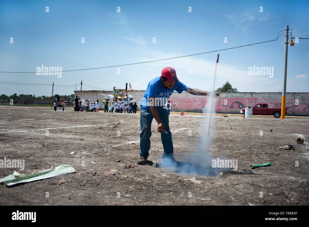 Mexican fireworks castle hi-res stock photography and images - Alamy