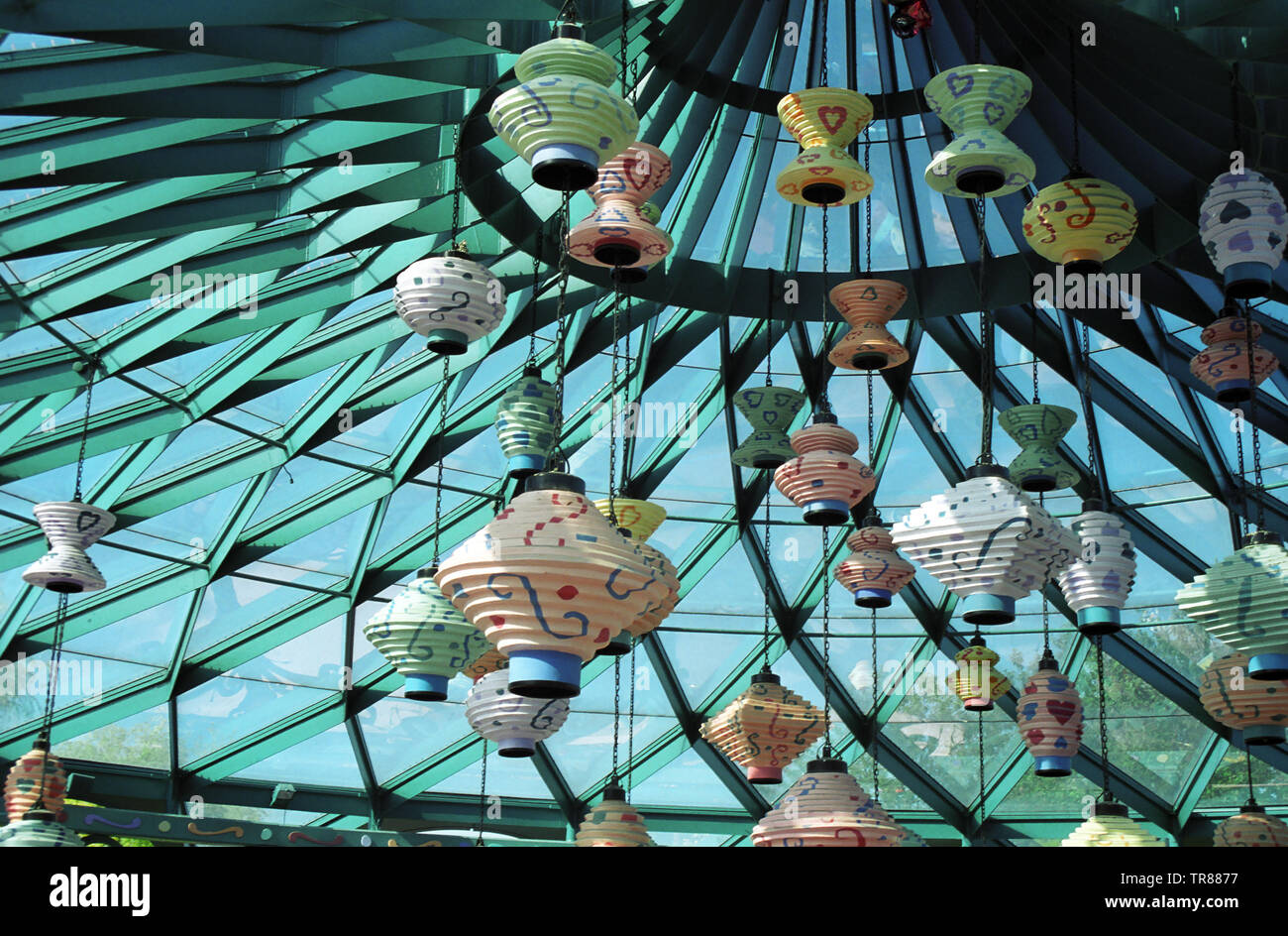 Top of the roundabout called the Mad Hatter's Tea Cups, Disneyland Park ...