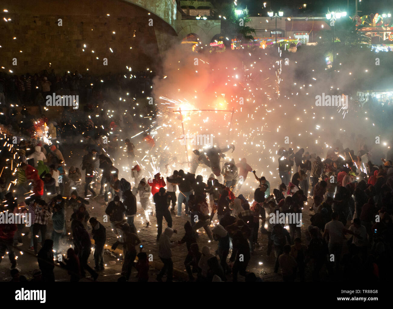Mexican fireworks castle hi-res stock photography and images - Alamy