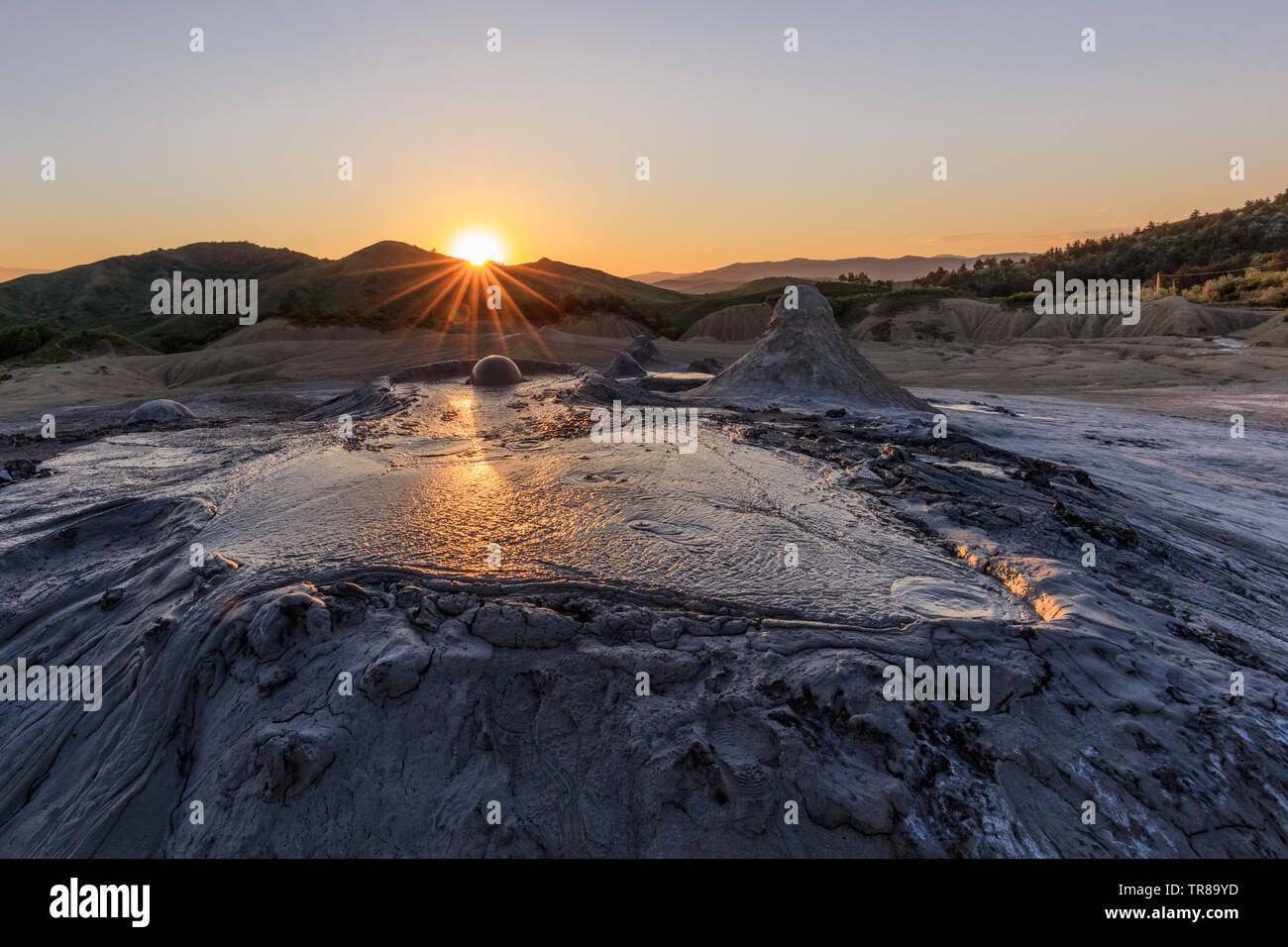 Muddy volcanoes in berca hi-res stock photography and images - Alamy