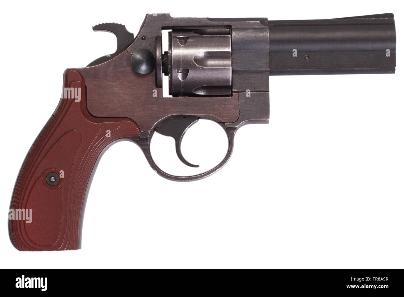 Revolver isolated on white background Stock Photo - Alamy
