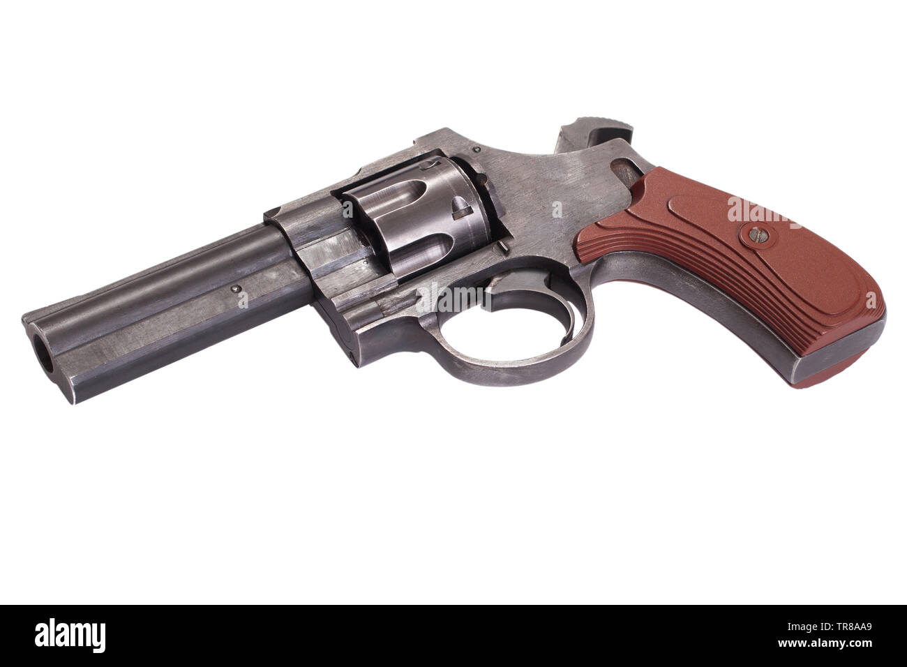 Revolver isolated on white background Stock Photo - Alamy