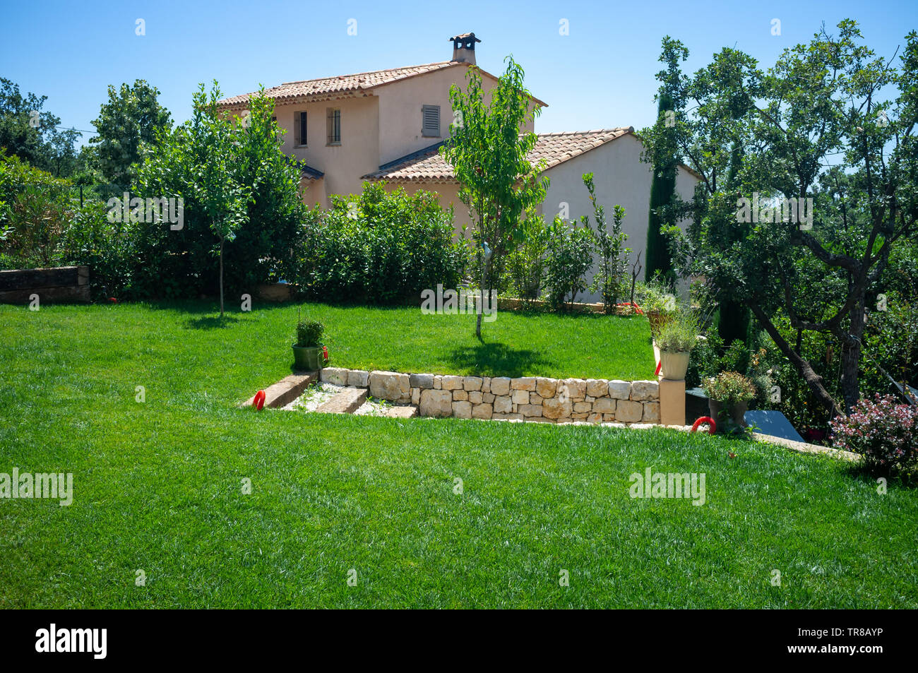 typical family home in the French Riviera / Provence back country in ...