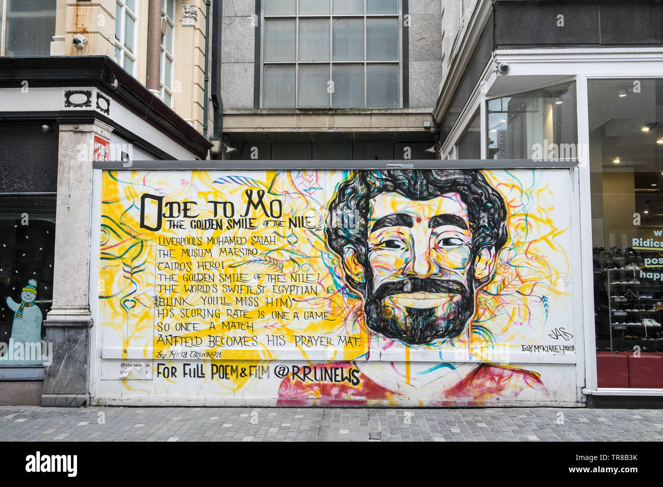Mo salah mural hi-res stock photography and images - Alamy