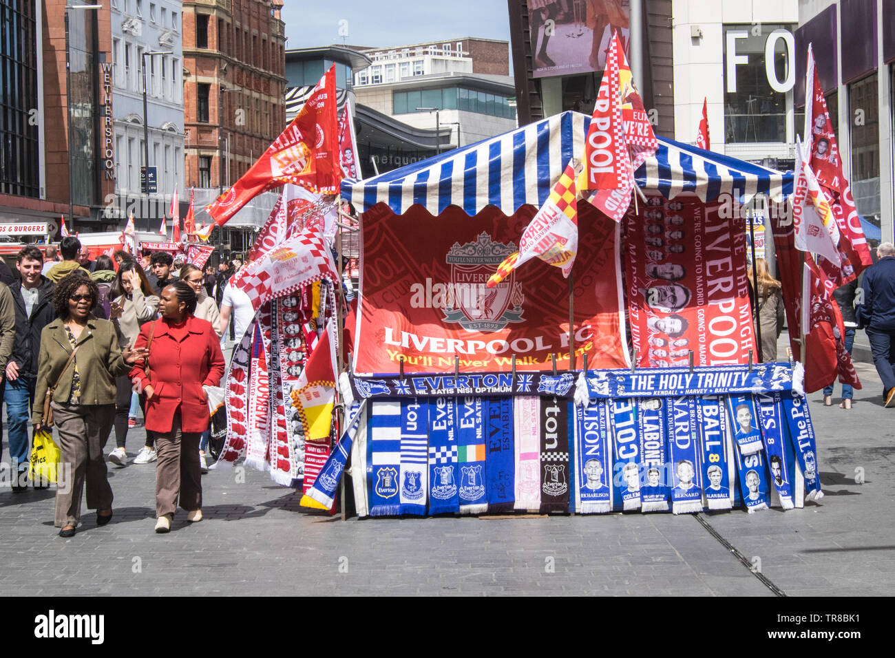Football supporters stall hi-res stock photography and images - Alamy