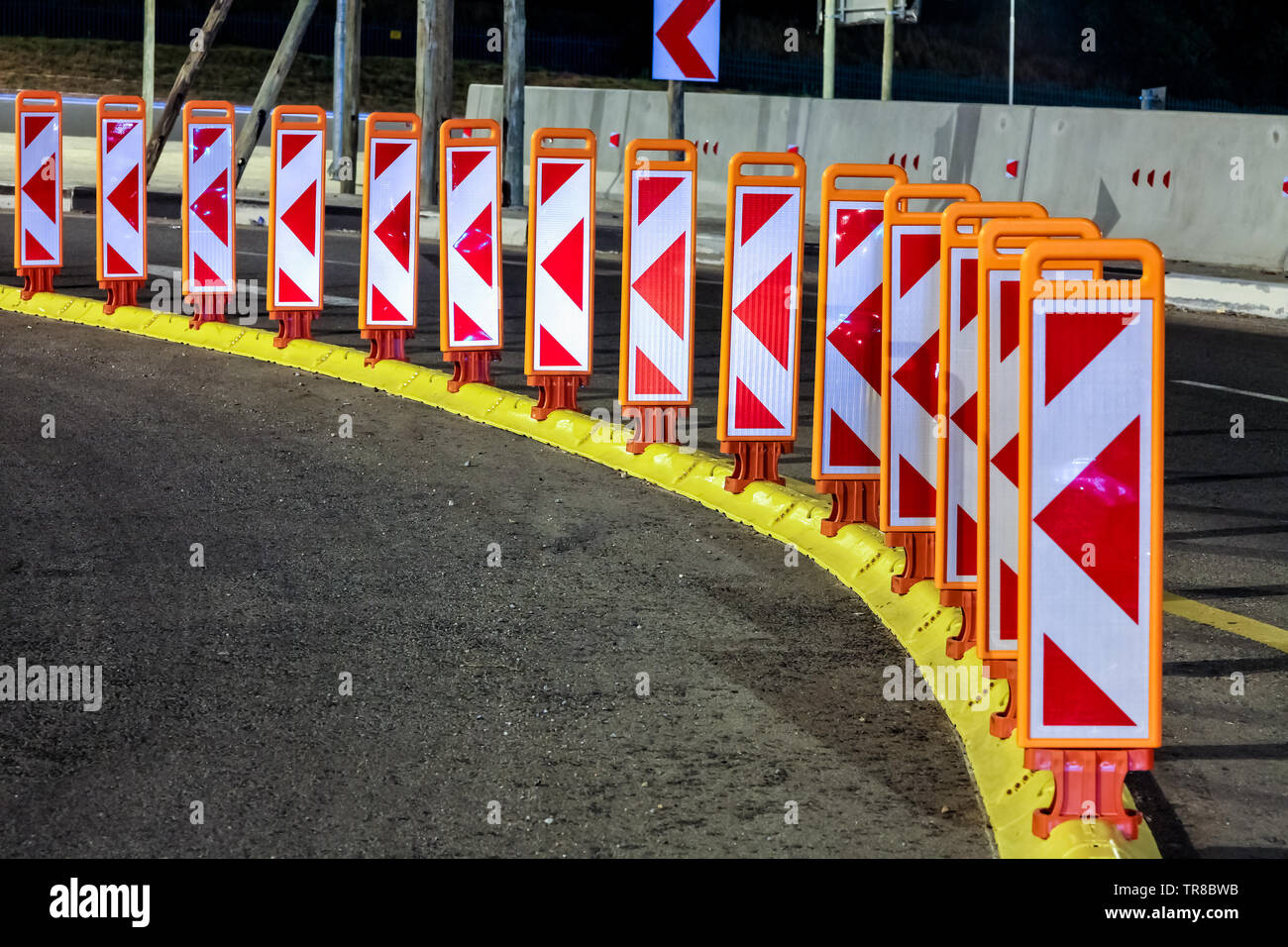 Road reflectors motorway hi-res stock photography and images - Alamy