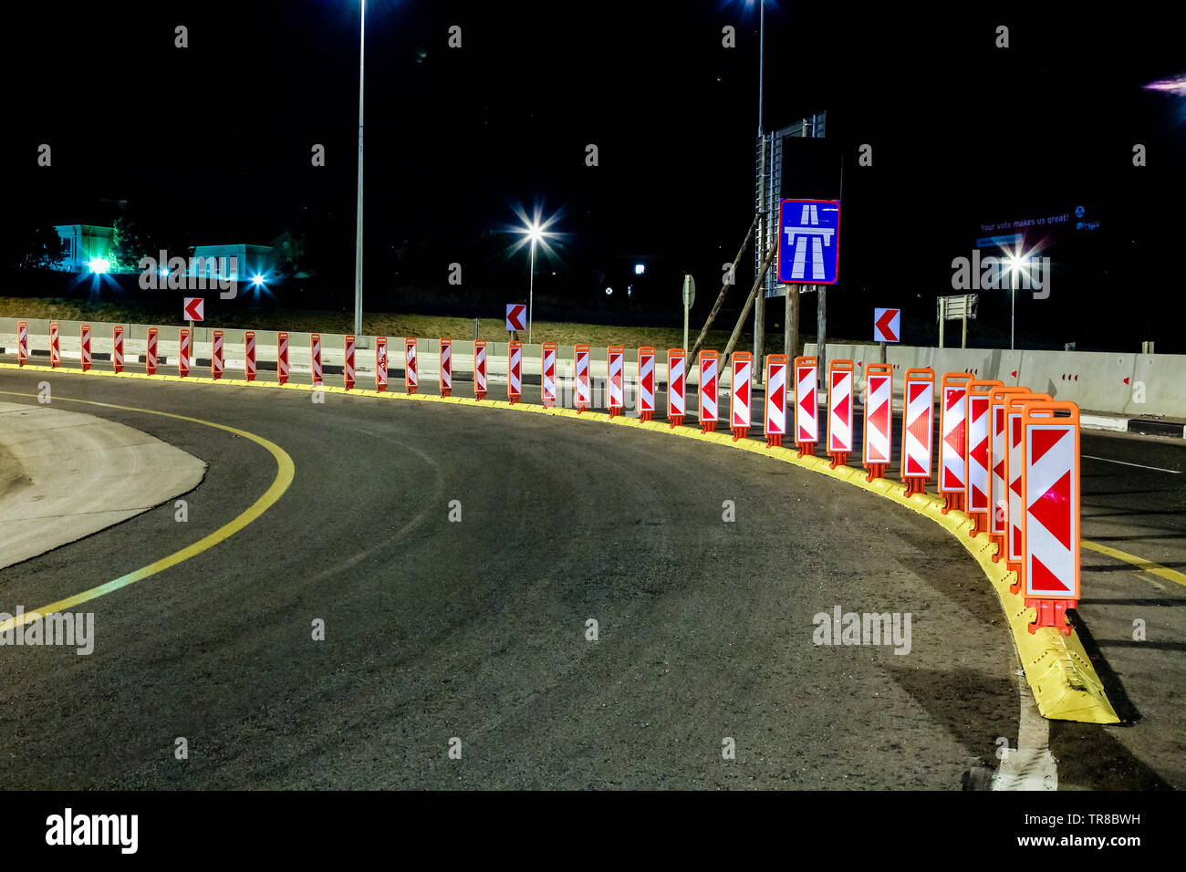 Johannesburg, South Africa - October 24 2011: Motorway Signs and ...