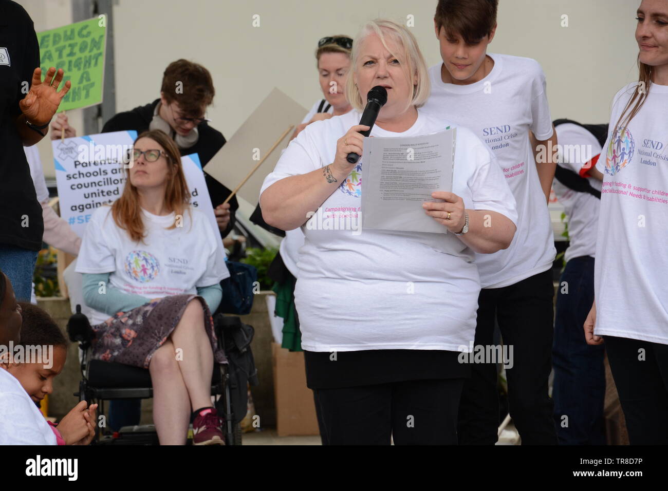 SEND Crisis rally in Parliament Square Thursday 30th May 2019 Stock ...