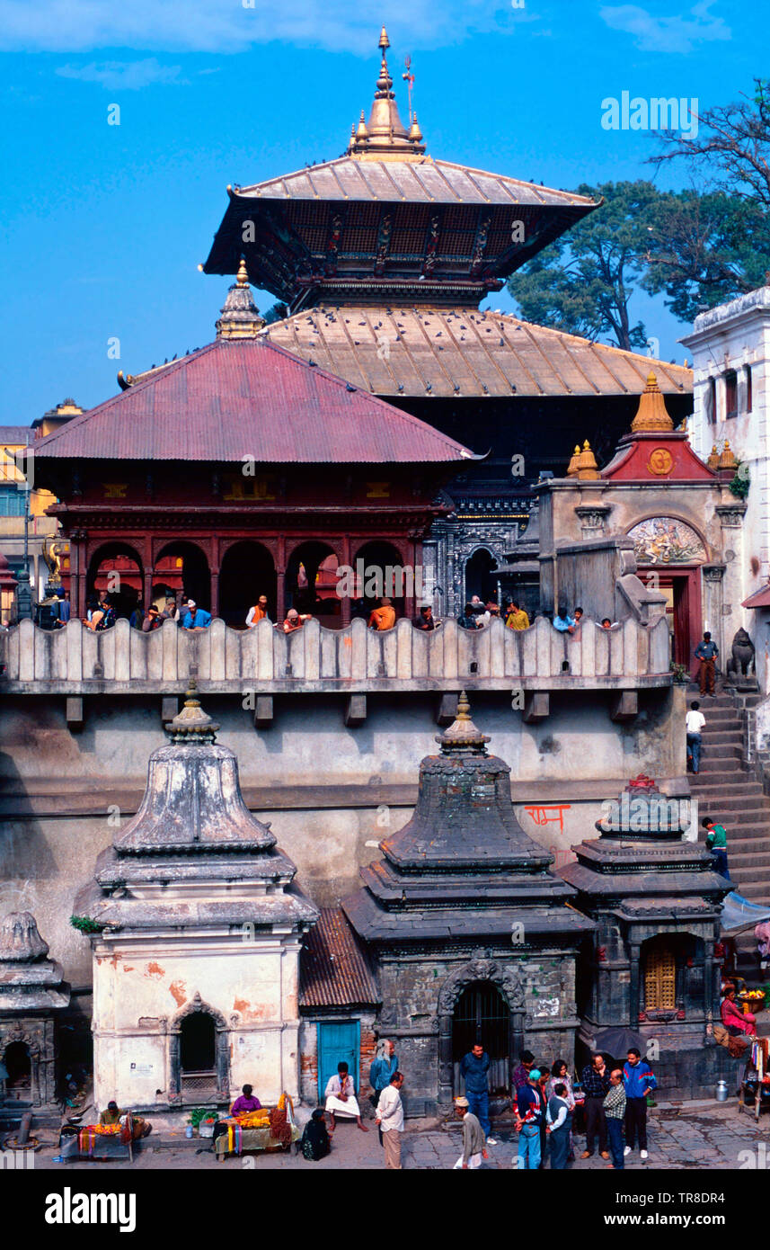 Pashupatinath temple hi-res stock photography and images - Alamy
