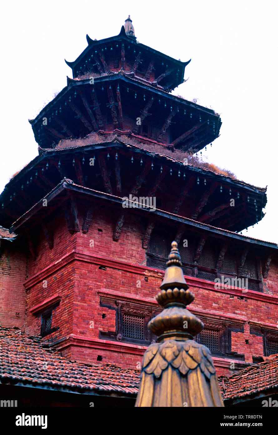 Taleju Temple,pre-2015 earthquake,Patan,Nepal Stock Photo - Alamy
