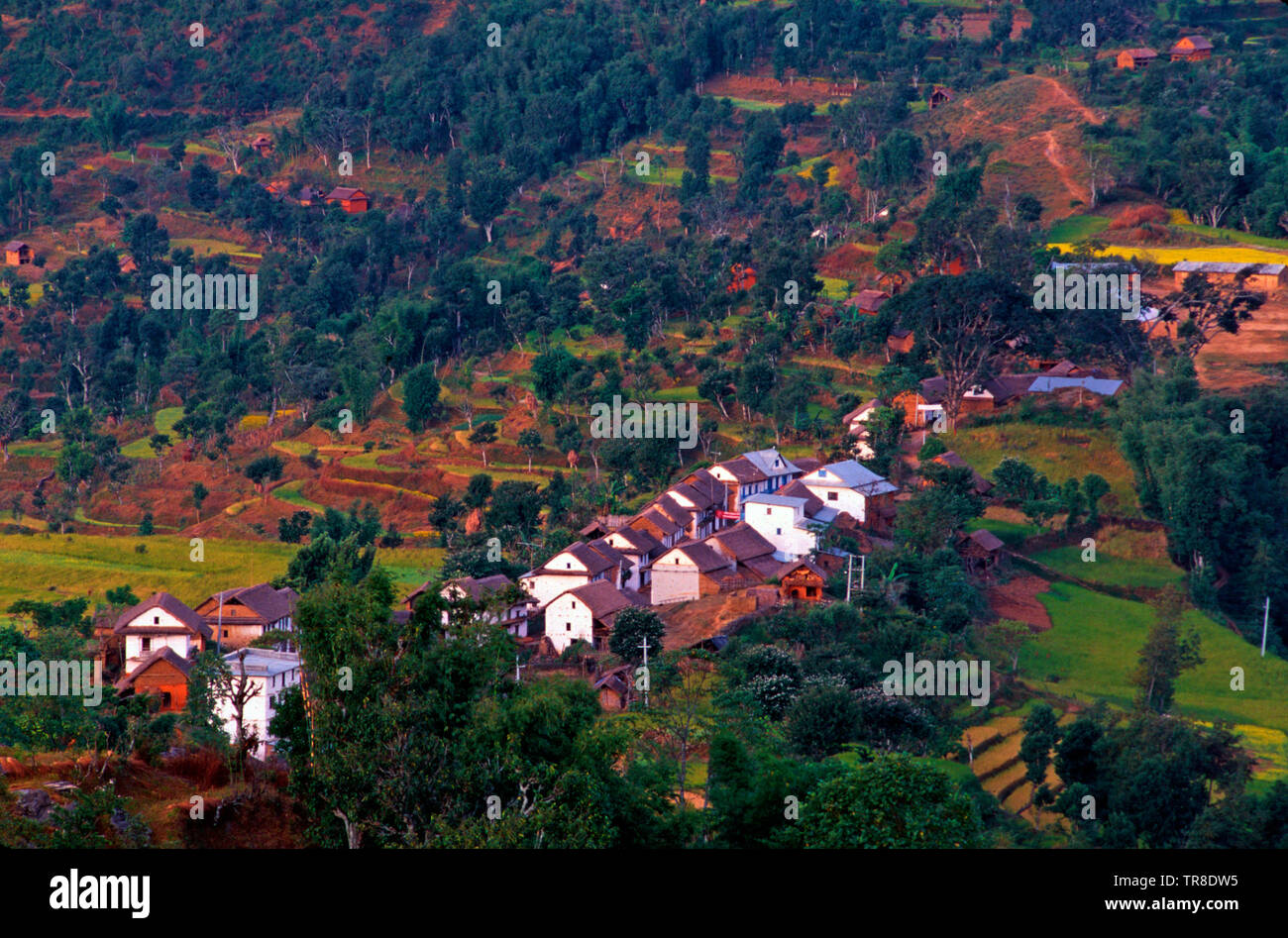 Village of Kharang,Eastern Nepal Stock Photo - Alamy