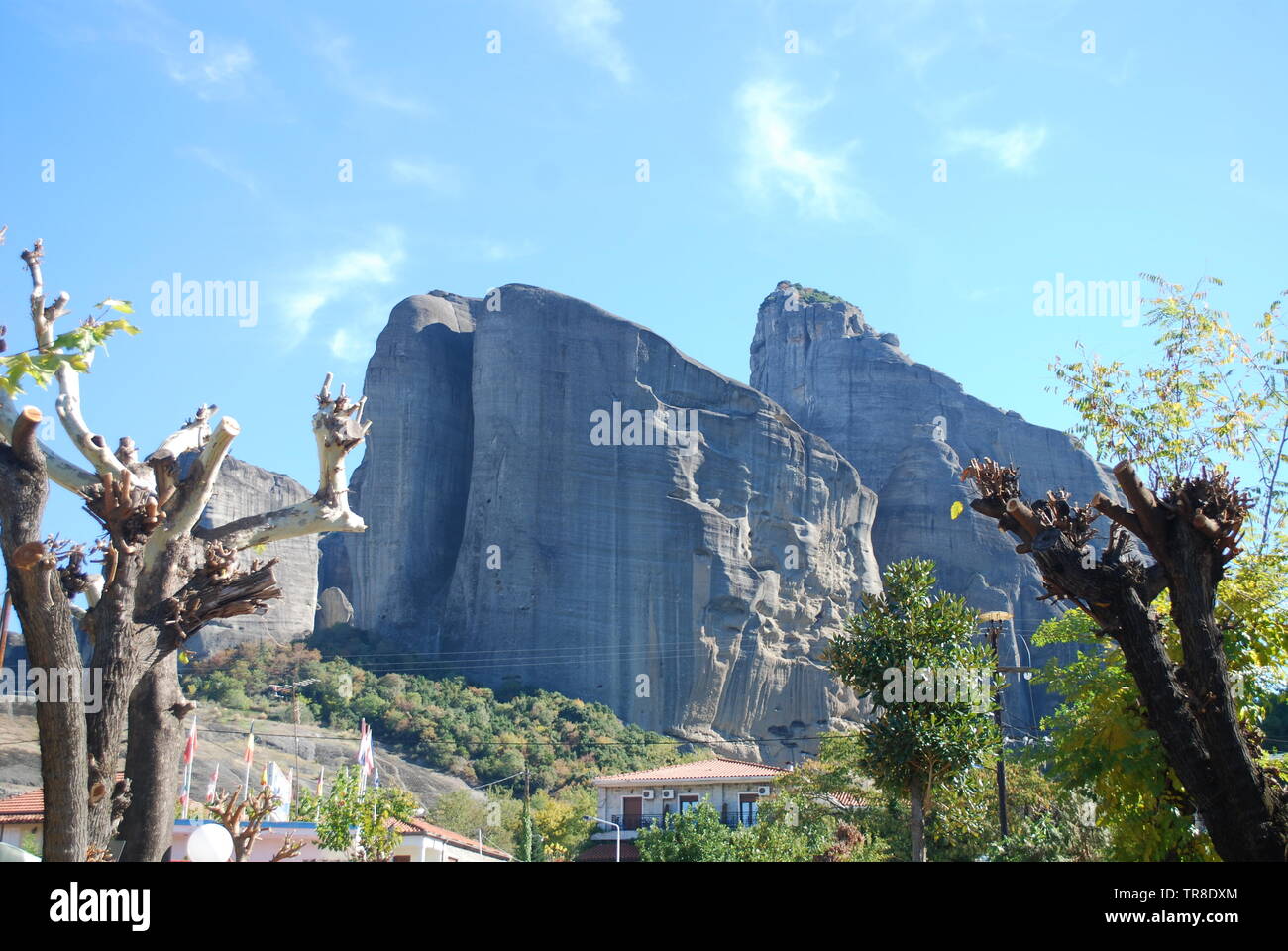 Meteora - rock formation in central Greece with six monasteries built ...