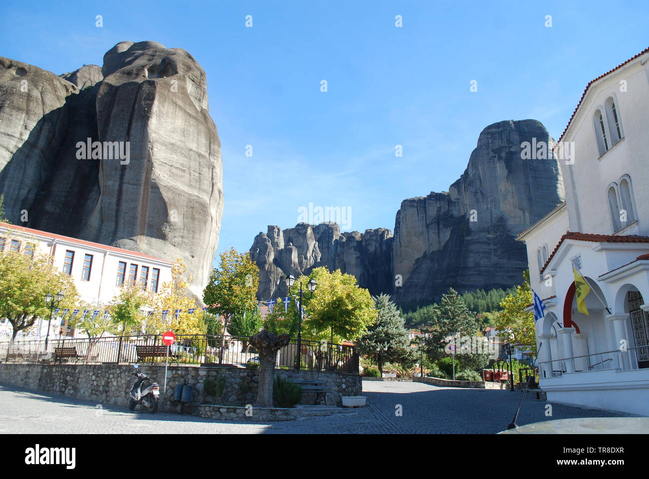 Meteora - rock formation in central Greece with six monasteries built ...