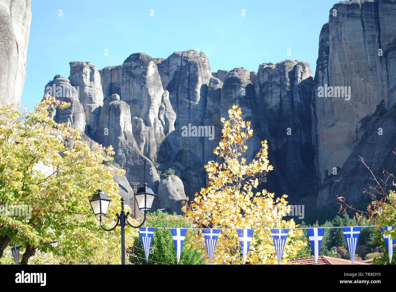 Meteora - rock formation in central Greece with six monasteries built ...