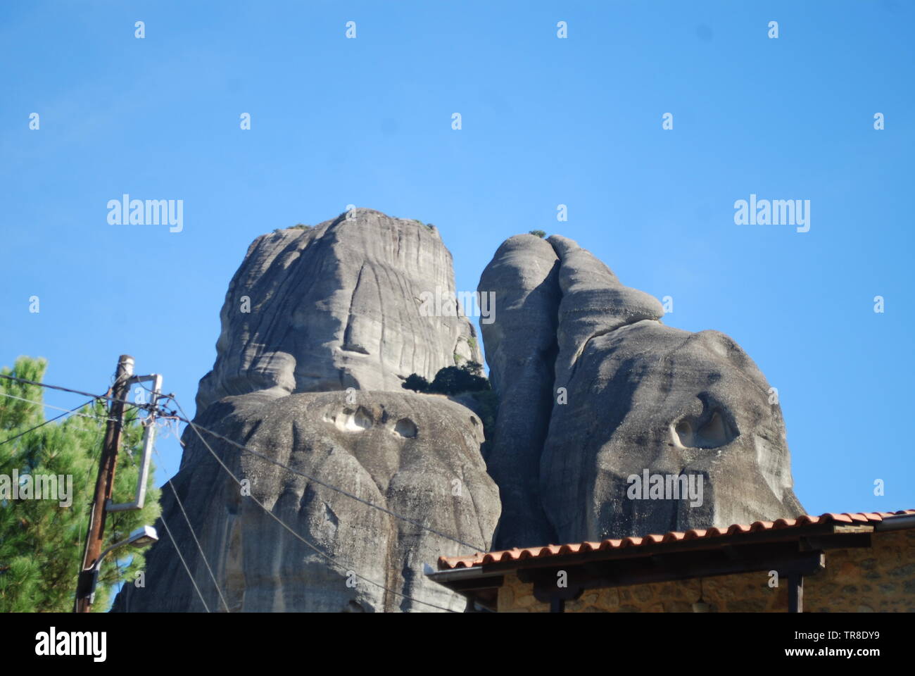 Meteora - rock formation in central Greece with six monasteries built ...