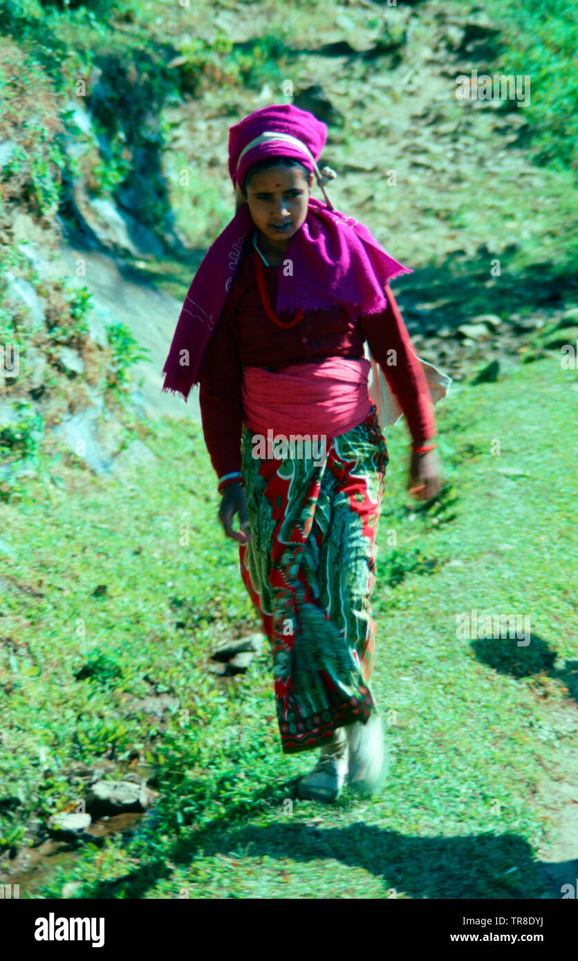 Young Limbu girl,Eastern Nepal Stock Photo - Alamy