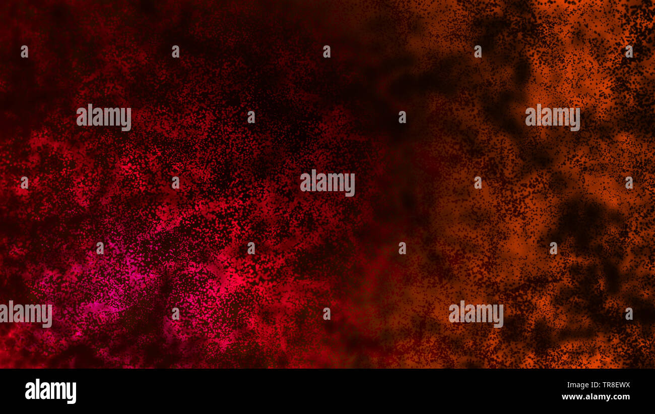 Abstract flowing particles. Hot burning surface like lava or chemical ...