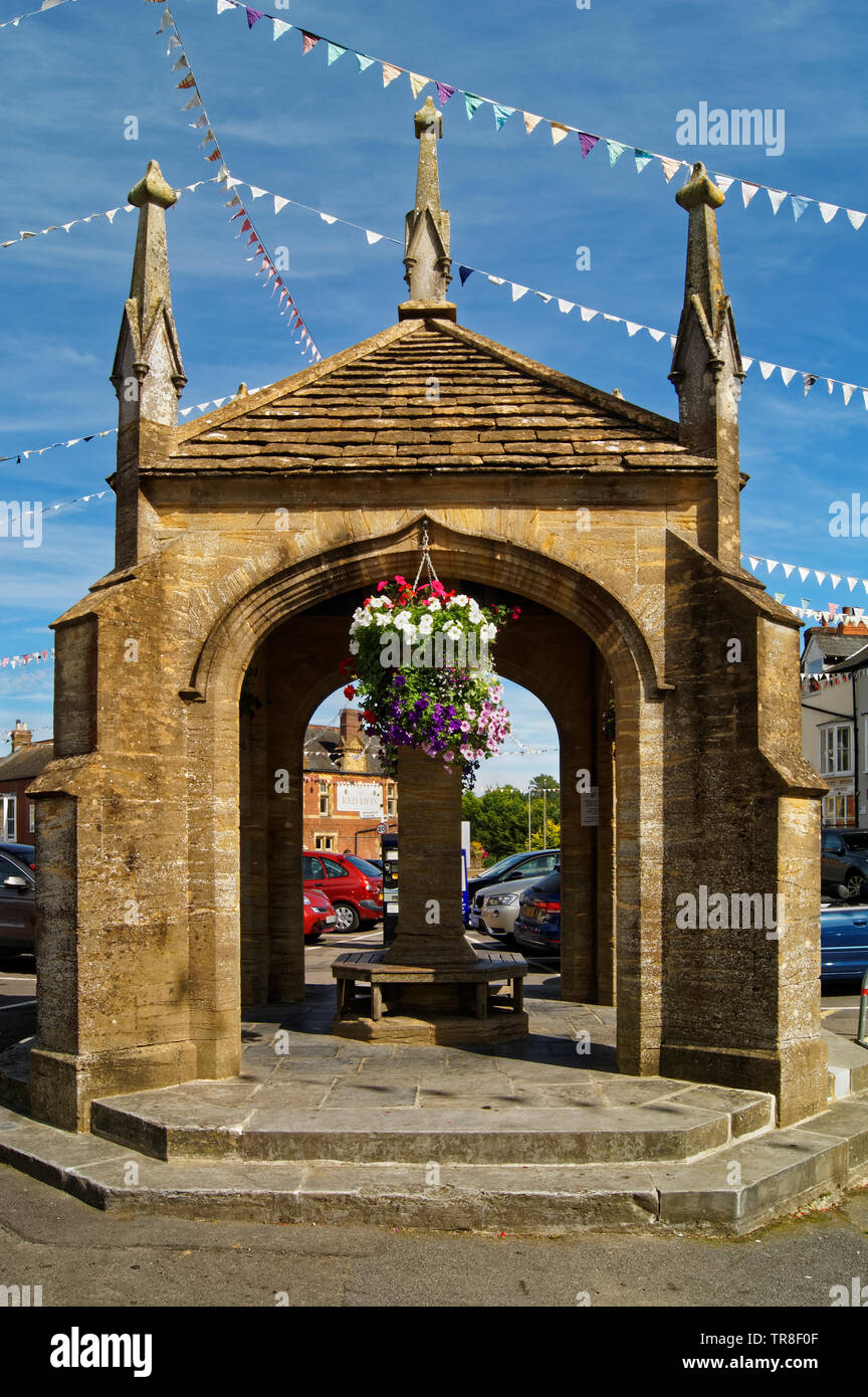 UK,Dorset,Beaminster,Market Square during Beaminster Festival Stock ...