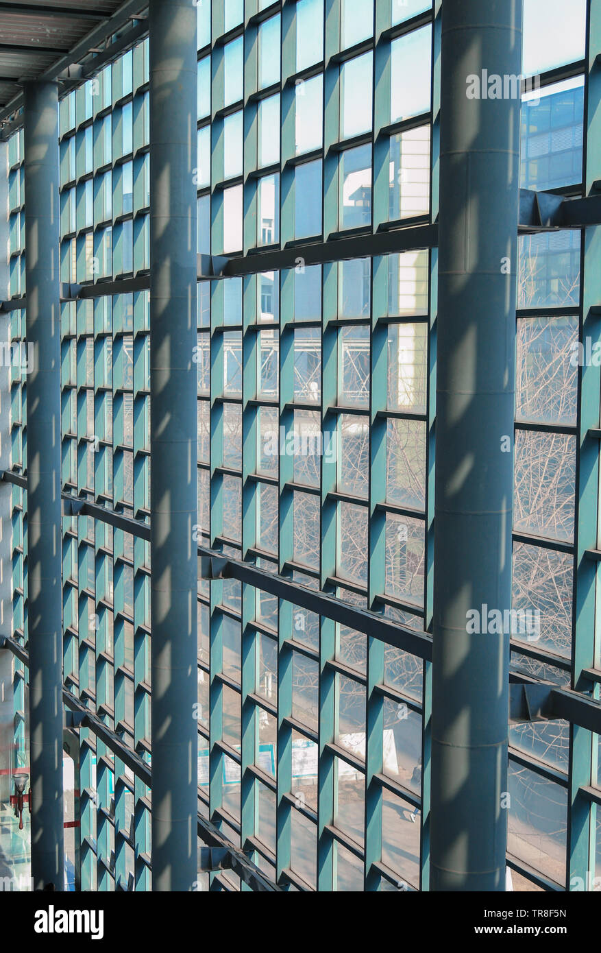 Sichuan university No. 1 teaching building, .It is glass and steel ...