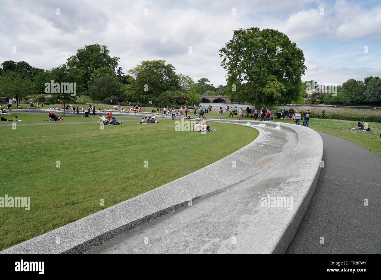 Princess Diana Memorial Fountain, Hyde Park, London, UK Stock Photo - Alamy