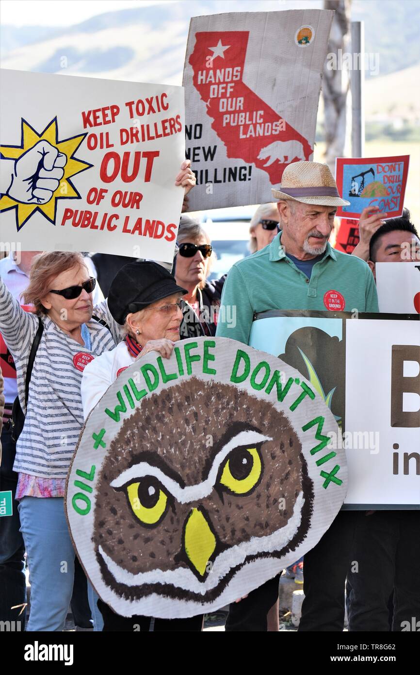 Rally protesters against drilling fracking by big oil companies in ...